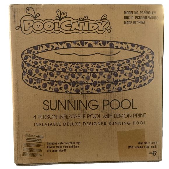 Pool Candy | Other | Poolcandy Lemon Print Designer Sunning Pool 4 ...